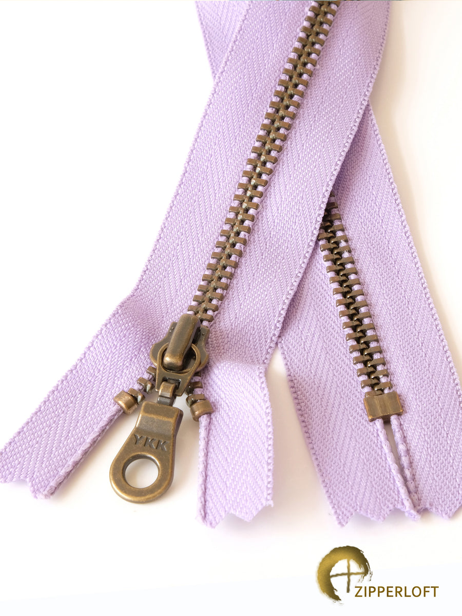YKK #4.5 Antique (4-12" / 10.2-30.5cm) - 553 Lilac – zipperloft