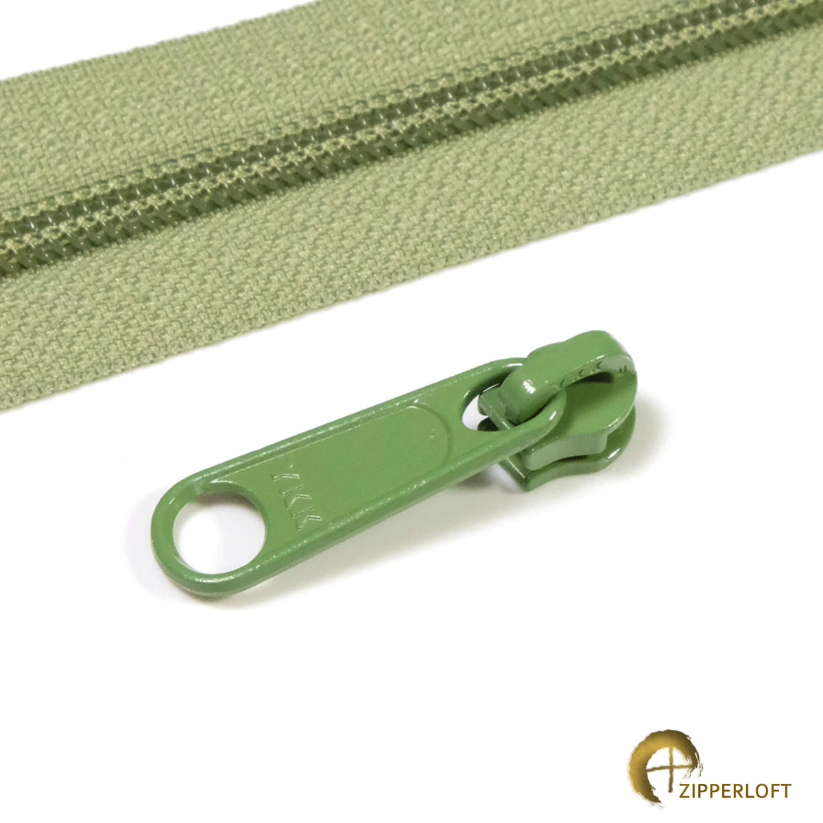YKK #4.5 Heavy Duty Nylon Coil Purse Zipper (25") - 211 Sage Green – zipperloft