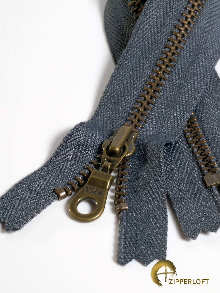 YKK #4.5 Antique (4-12" / 10.2-30.5cm) - 579 Dark Grey – zipperloft